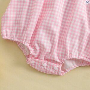 One Pieces | Boutique Pumpkin Smocked Baby Girls Pink Bubble Romper Jumpsuit | Poshmark